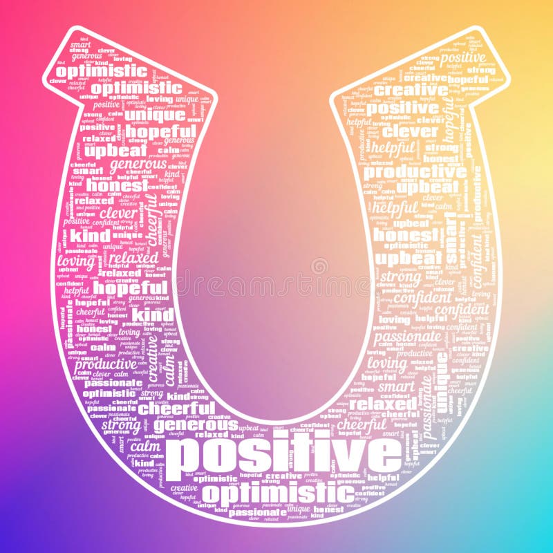 Positivity Hope Success Text Illustration Background Abstract Stock ...