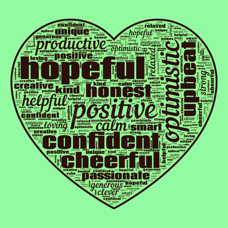 Positivity Hope Success Text Illustration Background Abstract Stock ...