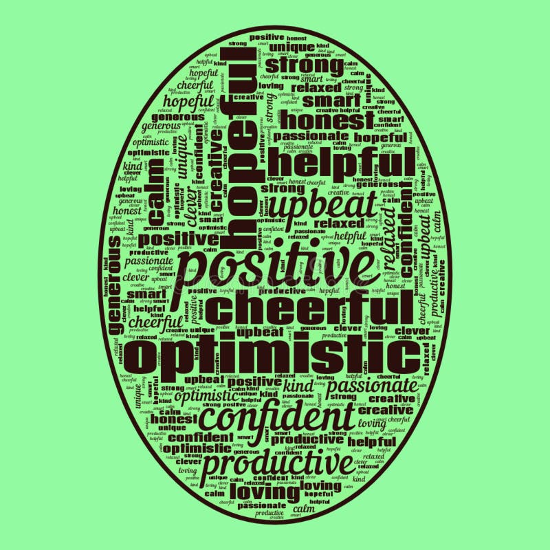 Positivity Hope Success Text Illustration Background Abstract Stock ...
