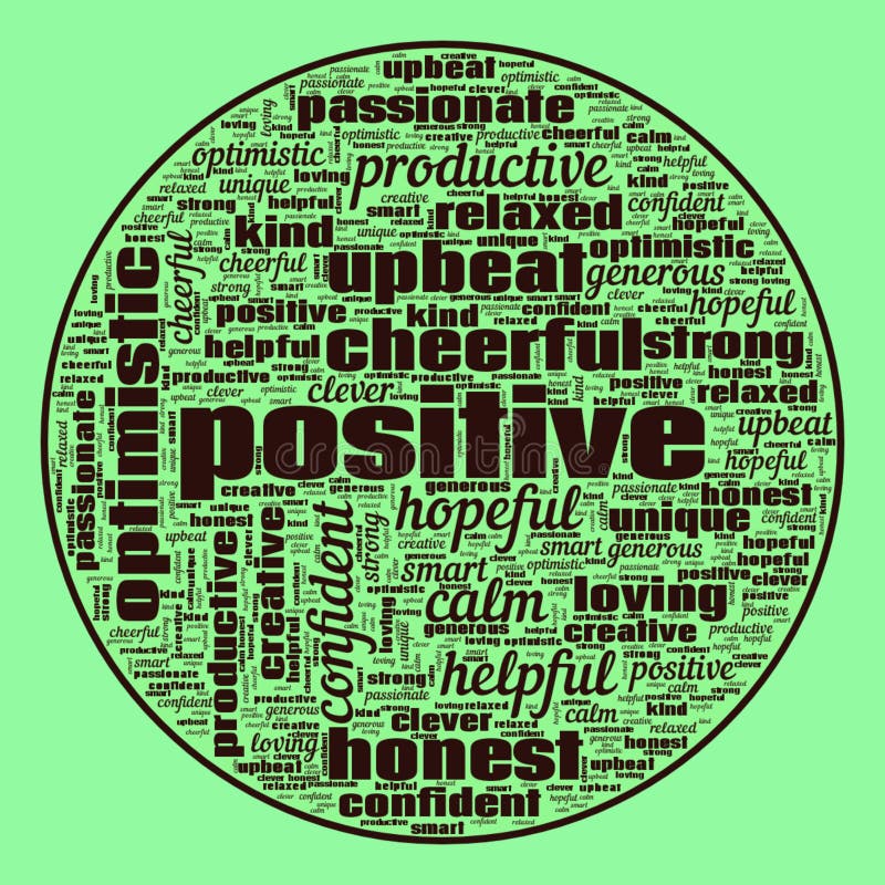 Positivity Hope Success Text Illustration Background Abstract Stock ...
