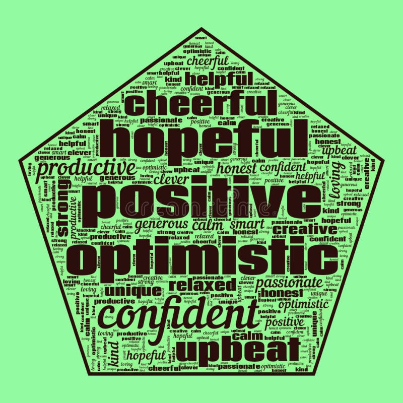 Positivity Hope Success Text Illustration Background Abstract Stock ...