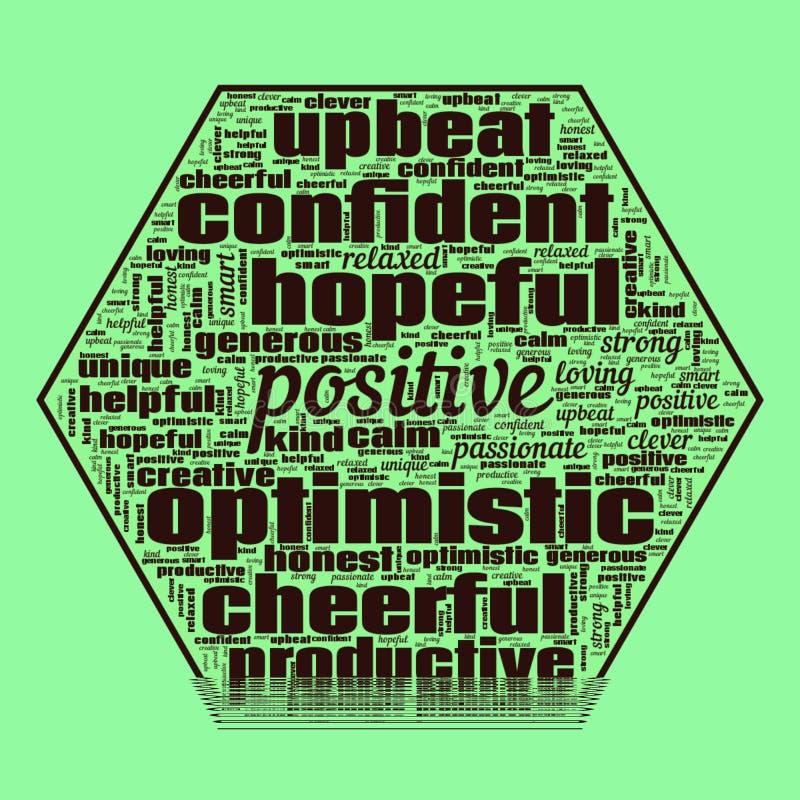 Positivity Hope Success Text Illustration Background Abstract Stock ...