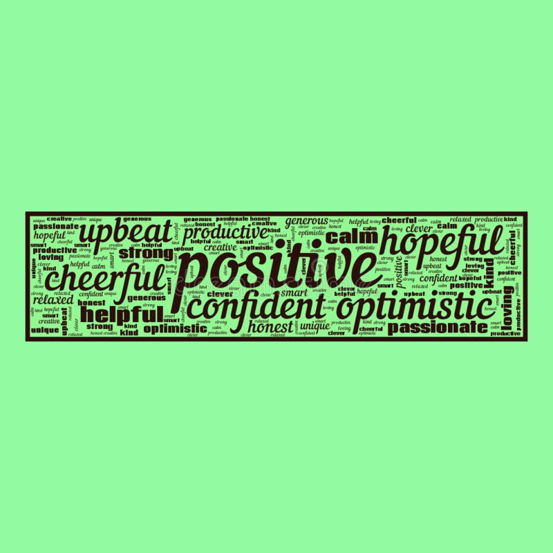 Positivity Hope Success Text Illustration Background Abstract Stock ...