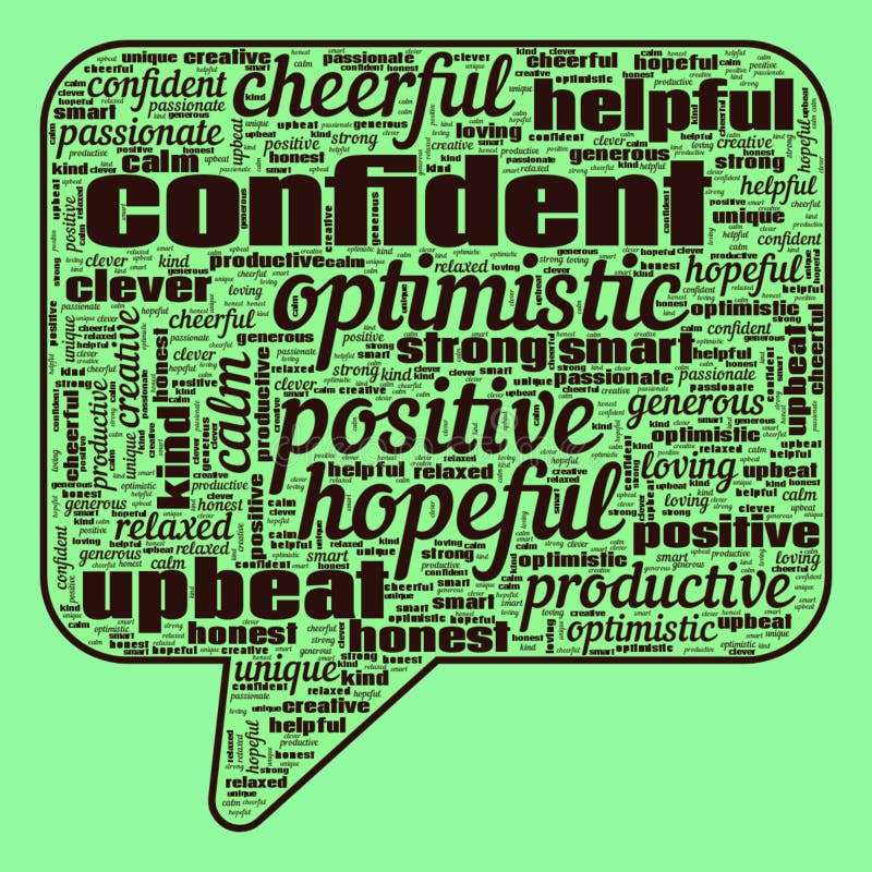 Positivity Hope Success Text Illustration Background Abstract Stock ...
