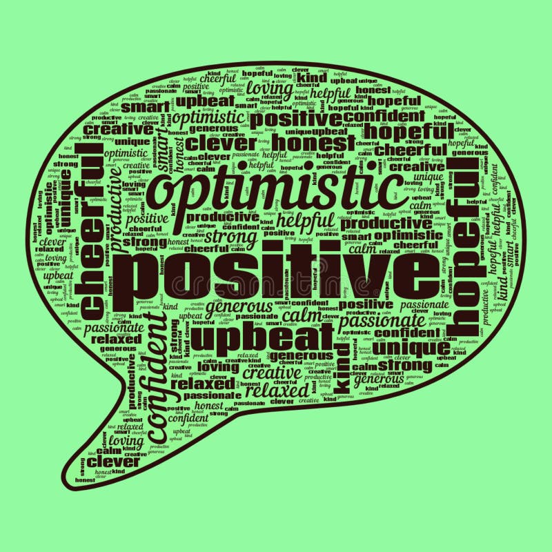 Positivity Hope Success Text Illustration Background Abstract Stock ...