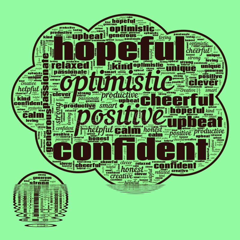 Positivity Hope Success Text Illustration Background Abstract Stock ...