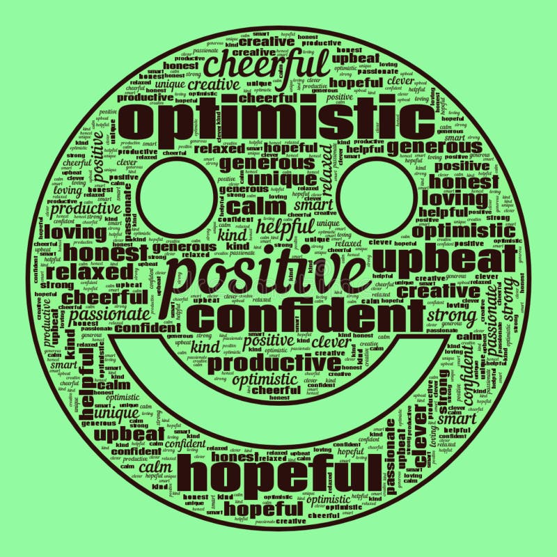 Positivity Hope Success Text Illustration Background Abstract Stock ...