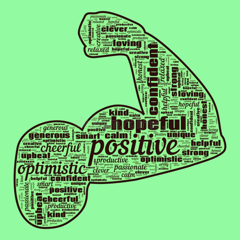 Positivity Hope Success Text Illustration Background Abstract Stock ...