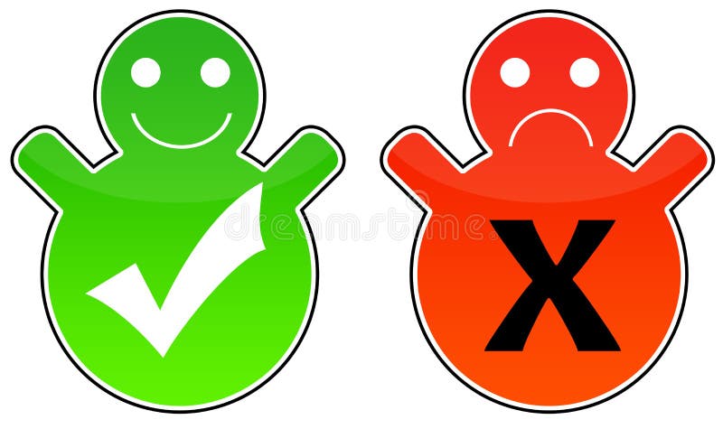 Símbolos Positivos Y Negativos Ilustración del Vector - Ilustración de ...