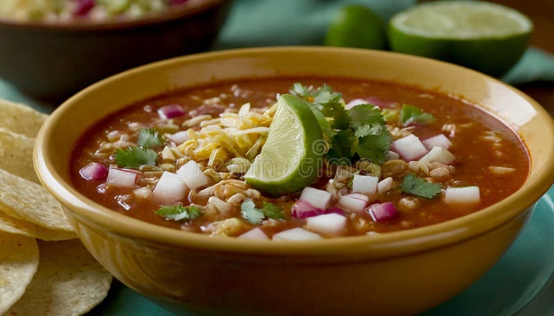 Posole Is A Traditional Mexican Dish Stock Illustration Illustration