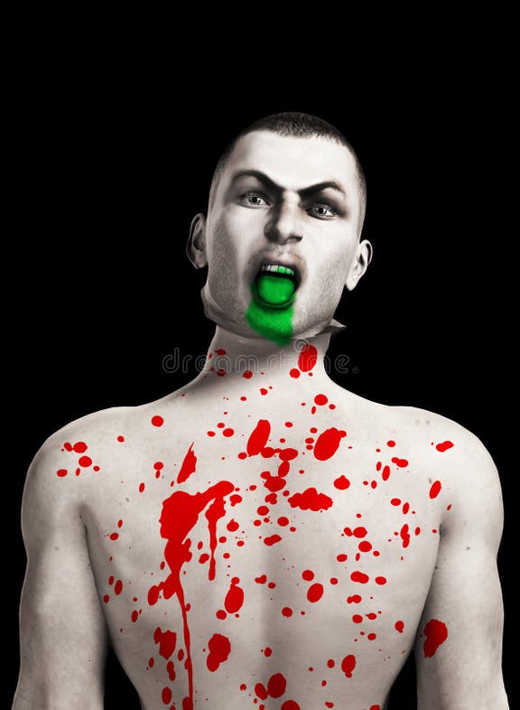 Possessed Man stock illustration. Illustration of stained - 27809288