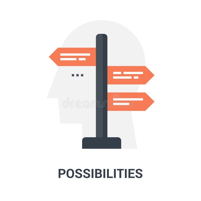 Possibilities icon concept stock vector. Illustration of psychology ...