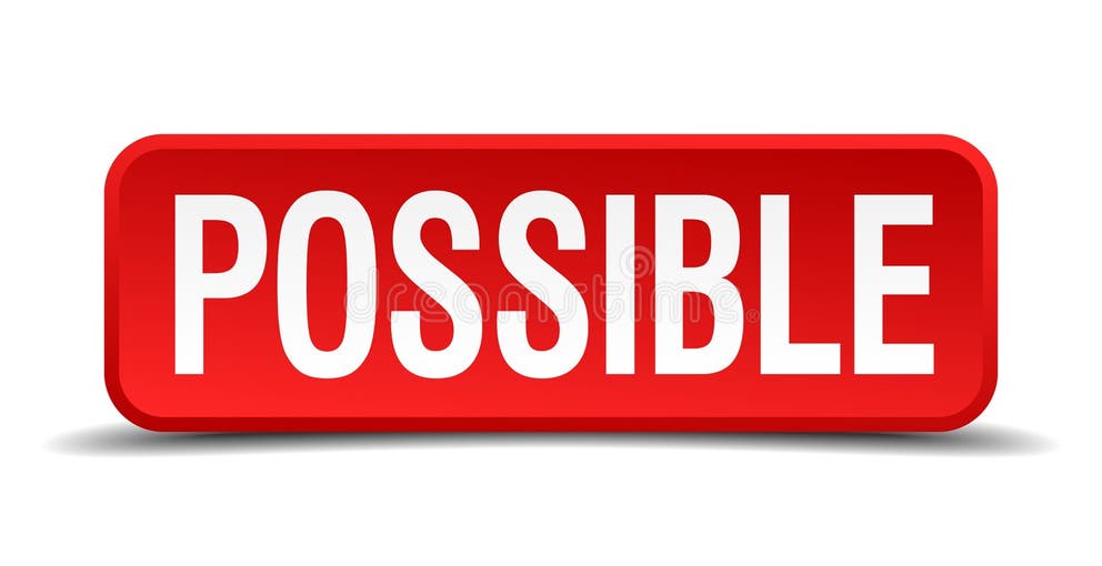 Possible button stock vector. Illustration of threedimensional - 121128130