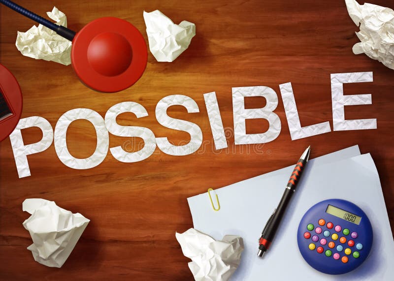 Possible Desktop Memo Calculator Office Think Organize Stock Image ...