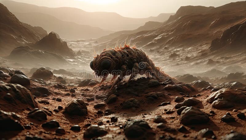 Possible Form of Life on the Planet Mars. Stock Illustration ... Possible Form of Life on the Planet Mars. Stock Illustration ...