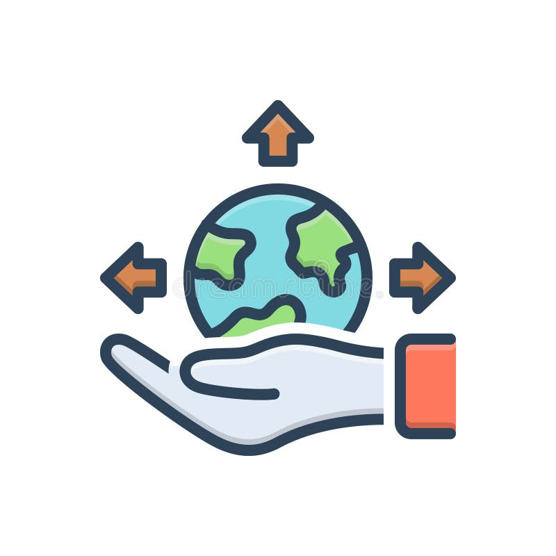 Color Illustration Icon for Possible, Presumable and Potential Stock ...