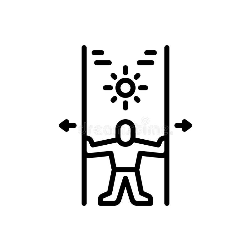 Black Line Icon for Possible, Situation and Chance Stock Vector ...