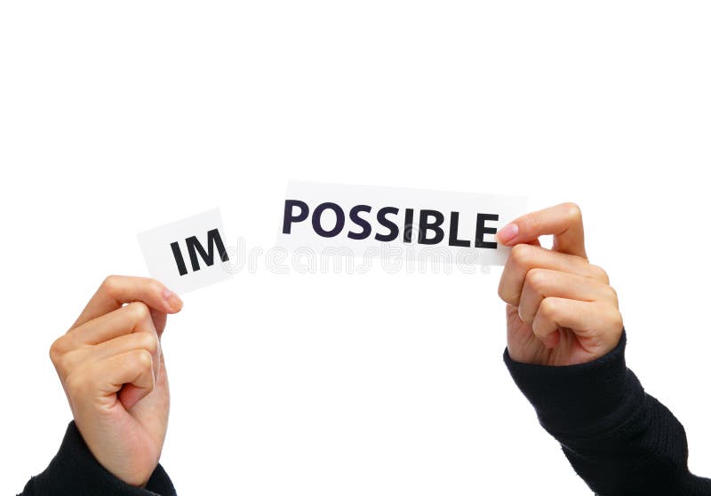 Possible or impossible stock image. Image of white, black - 31293763