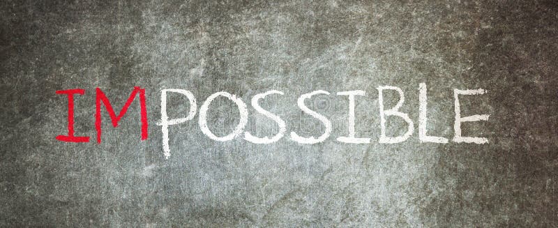 Possible and impossible stock illustration. Illustration of agreement ...