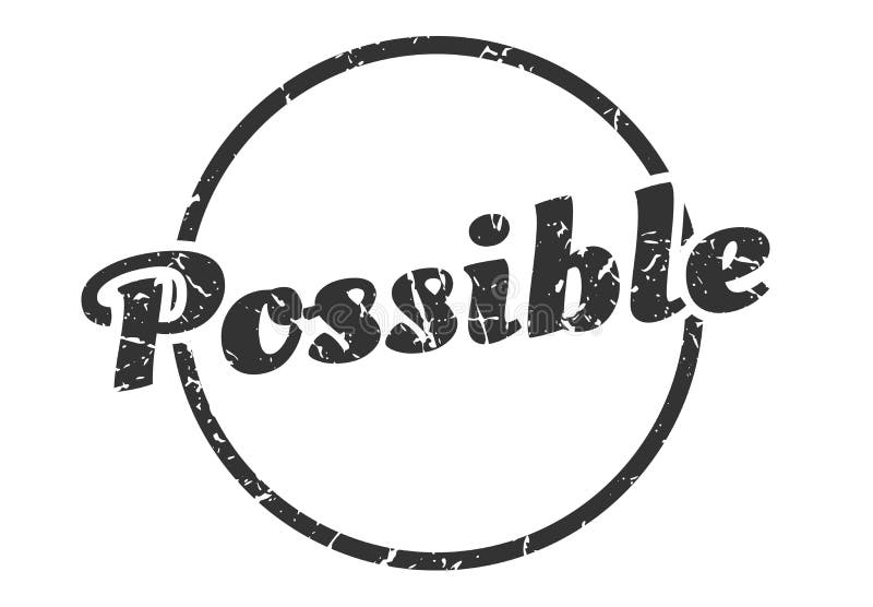 Possible Sign. Possible Round Vintage Stamp Stock Vector - Illustration ...