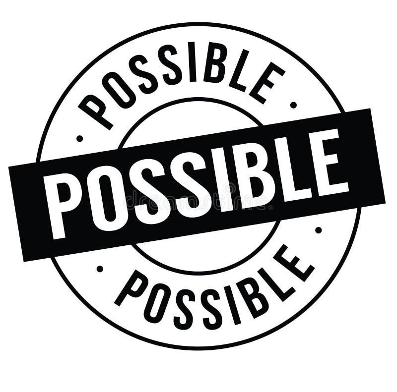 Possible stamp on white stock vector. Illustration of isolated - 124381833