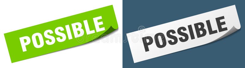 Possible Sticker. Possible Sign Set Stock Vector - Illustration of ...
