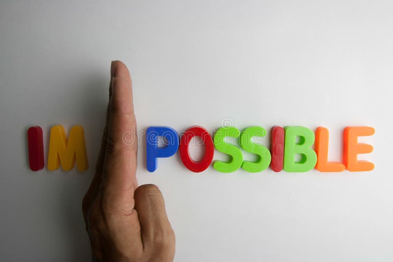 Possible stock photo. Image of motivation, goal, impossible - 71439120