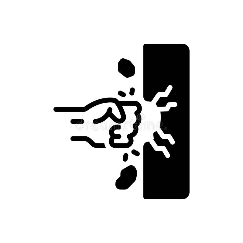 Black Solid Icon for Possibly, Perhaps and Maybe Stock Vector ...