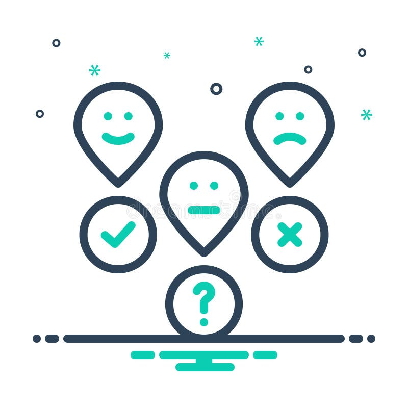 Mix Icon for Possibly, Perhaps and Maybe Stock Vector - Illustration of ...