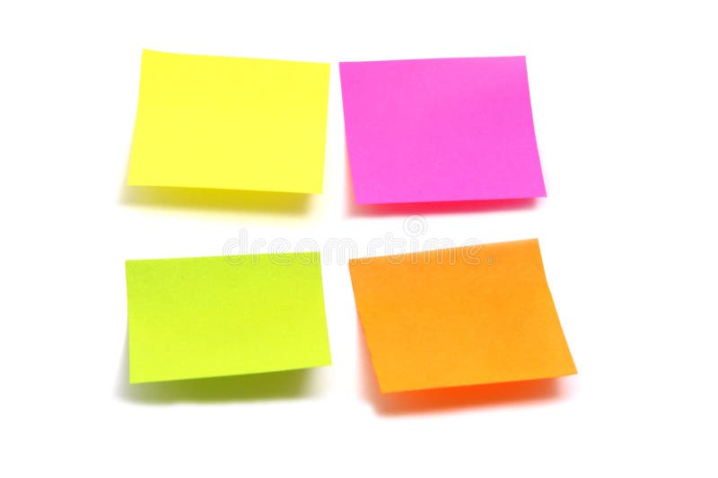 Posticks and Stuck White Background Stock Photo - Image of annotations ...