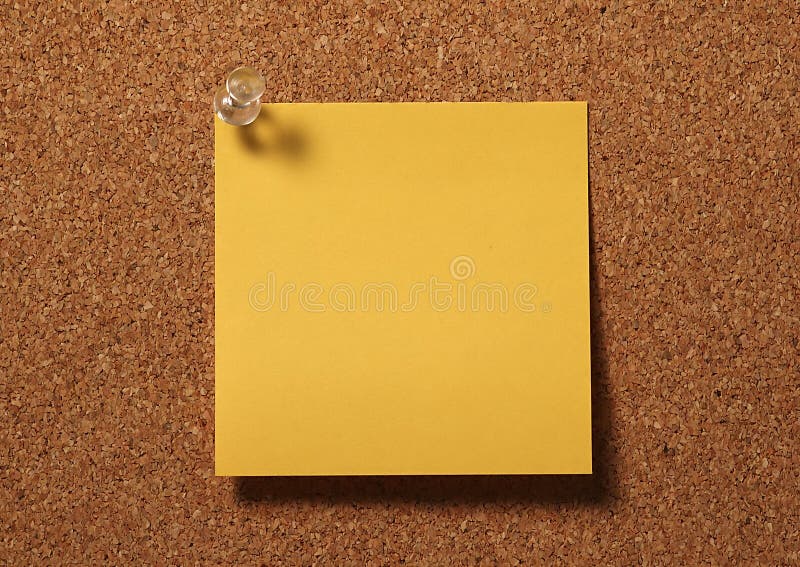 Post it stock photo. Image of corkboard, thumbtack, tack - 18618