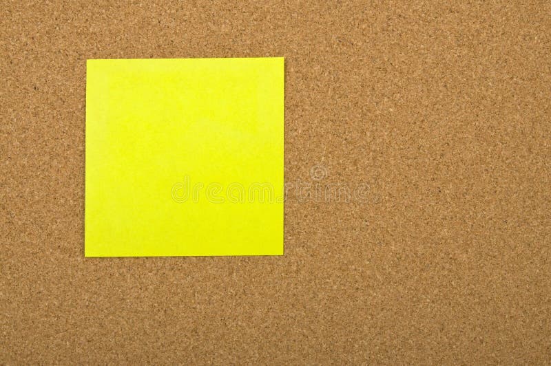 Post-it stock image. Image of note, message, yellow, pinboard - 19175115
