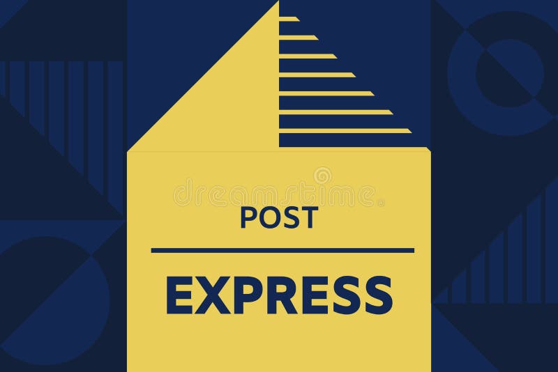 Post Express stock illustration. Illustration of post - 220236496