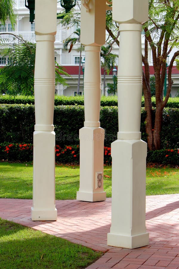 Post stock image. Image of hongkong, white, column, hotel - 6153853