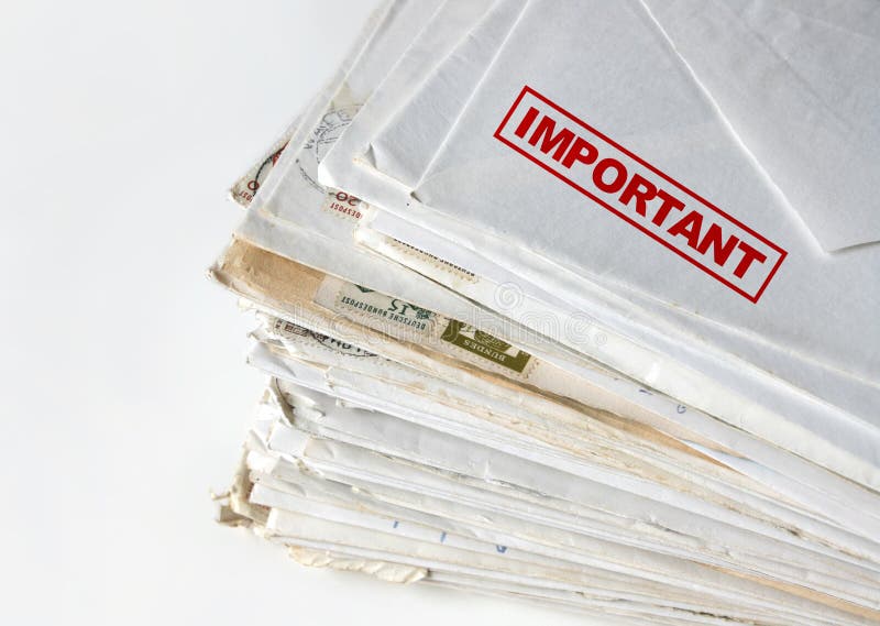 Stapel van Post stock foto. Image of organisatie, document - 12057578