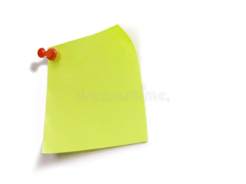 Post-it Note Pad with Message Stock Image - Image of memories, paper ...