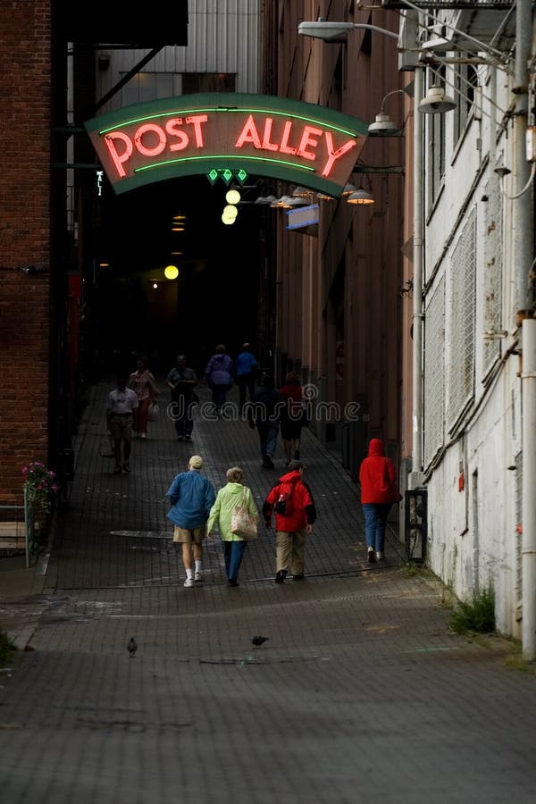 Post Alley editorial stock photo. Image of cobblestone - 544038