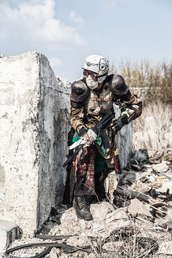 Post apoc beast survivor stock photo. Image of abandoned - 103335598
