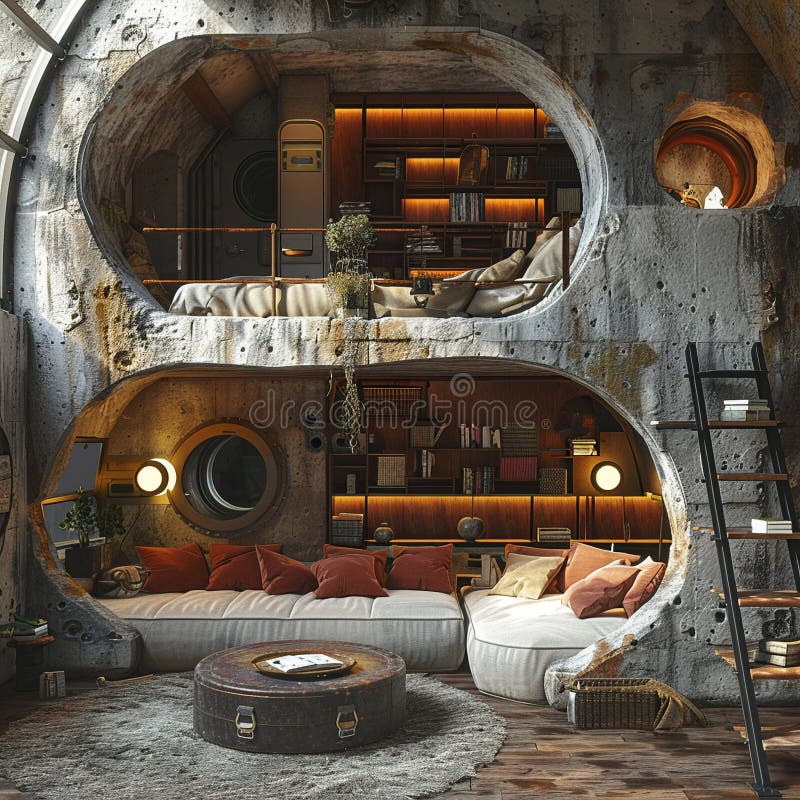 Post-apocalyptic Bunker Turned Modern Living Space with Innovative ...