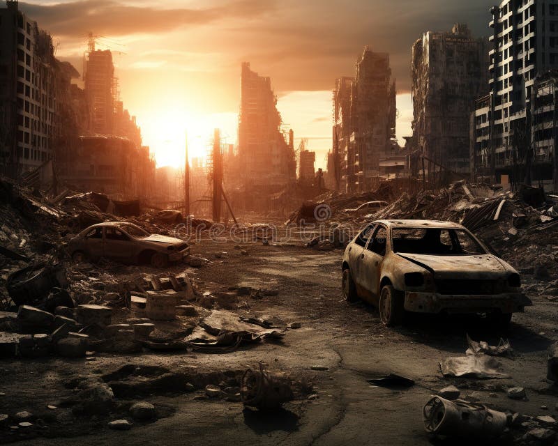Post Apocalyptic City with a Desert Mad Max Apocalyptic City. Stock ... Post Apocalyptic City with a Desert Mad Max Apocalyptic City. Stock ...