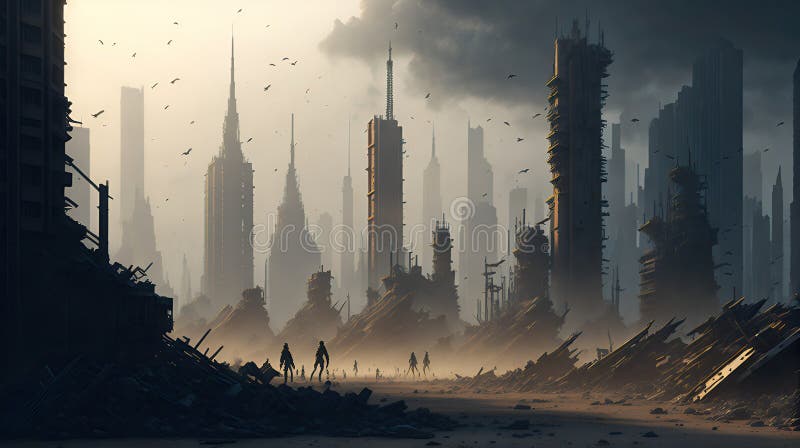 Apocalyptic City Skyline