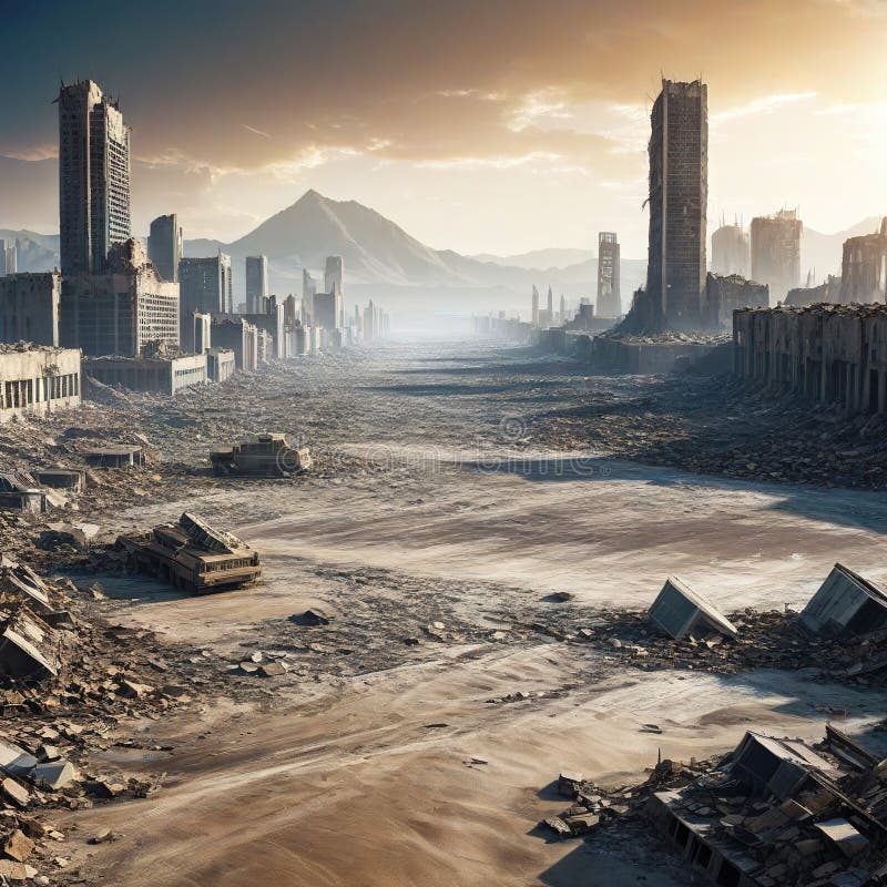 Post Apocalyptic City with a Desert Mad Max Apocalyptic City. Stock ... Post Apocalyptic City with a Desert Mad Max Apocalyptic City. Stock ...