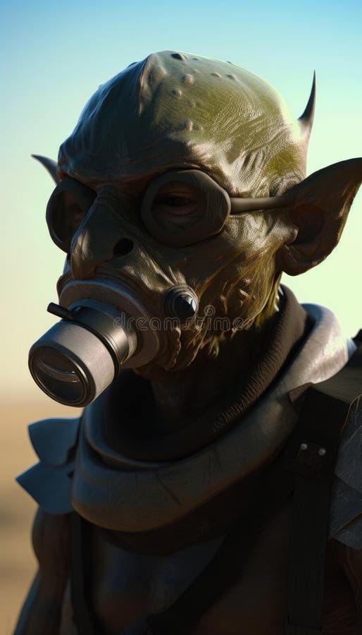 Post Apocalyptic Goblin Scavenger Stock Illustration - Illustration of ...