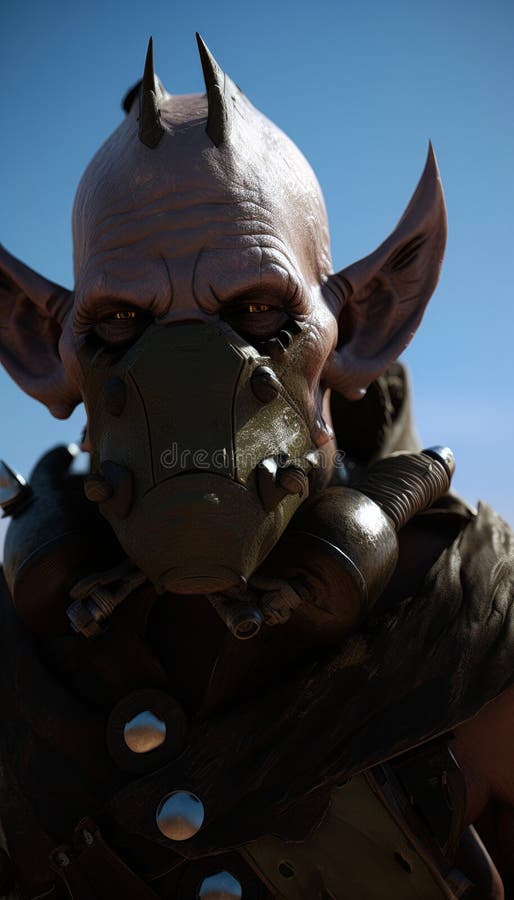 Post Apocalyptic Goblin Scavenger Stock Illustration - Illustration of ...