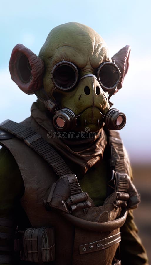 Post Apocalyptic Goblin Scavenger Stock Illustration - Illustration of ...