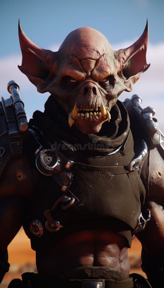 Post Apocalyptic Goblin Scavenger Stock Illustration - Illustration of ...