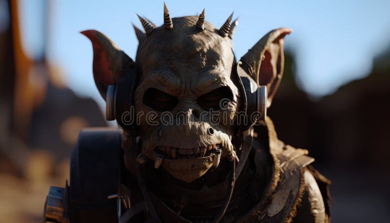 Post Apocalyptic Goblin Scavenger Stock Illustration - Illustration of ...