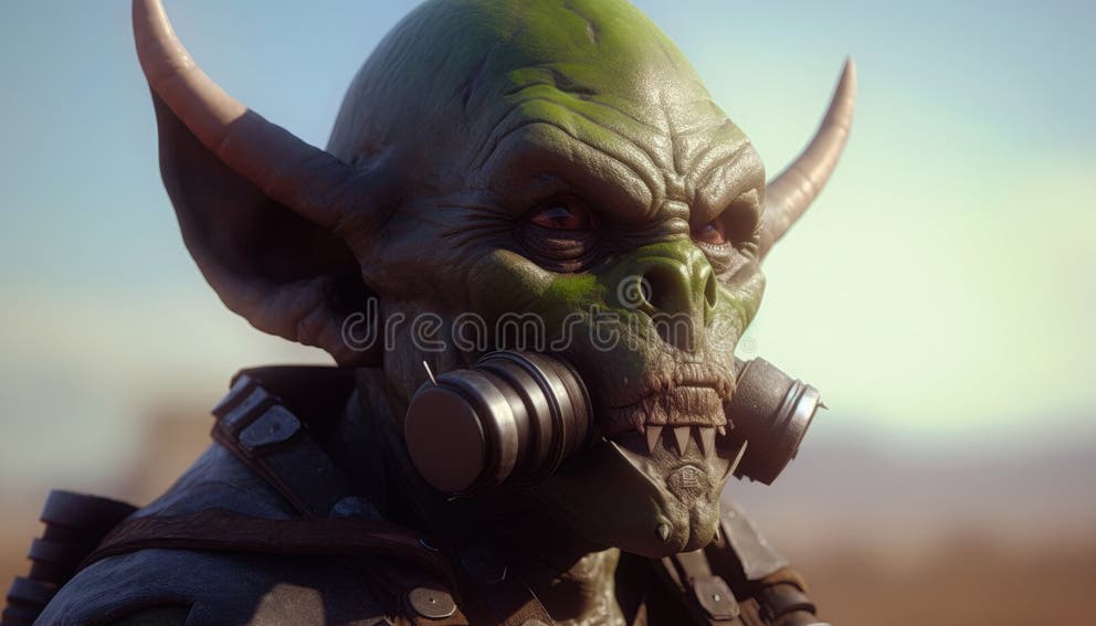 Post Apocalyptic Goblin Scavenger Stock Illustration - Illustration of ...