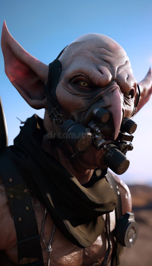 Post Apocalyptic Goblin Scavenger Stock Illustration - Illustration of ...