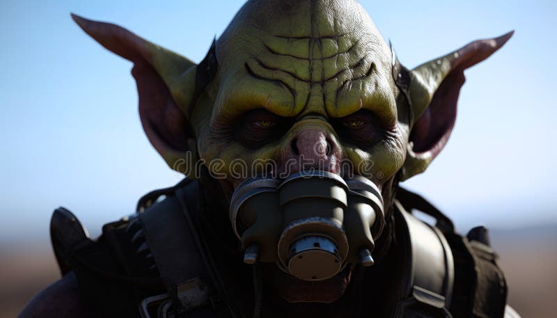 Post Apocalyptic Goblin Scavenger Stock Illustration - Illustration of ...